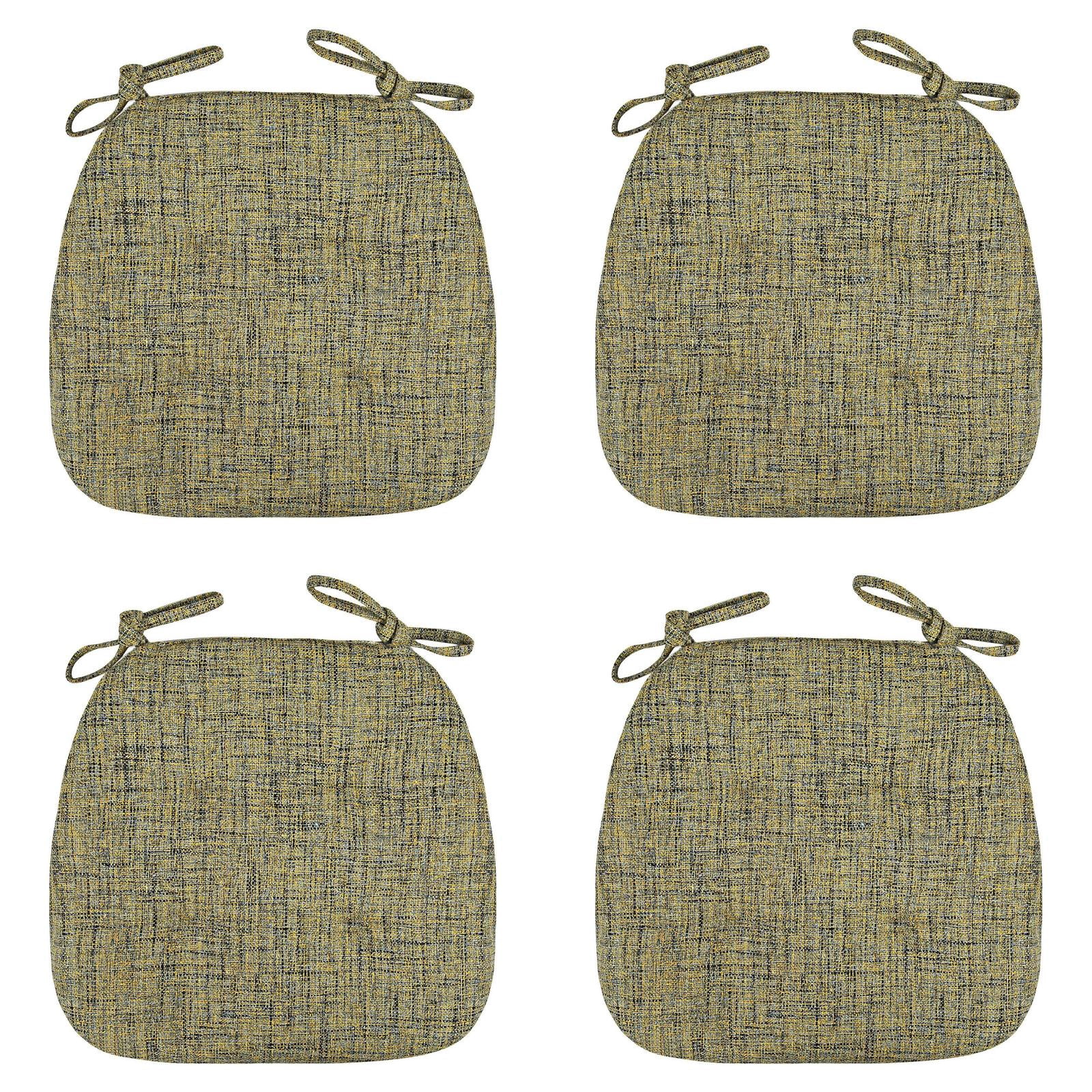 U-Shaped Chair Cushions for Dining Chairs with Ties, 16.93 x 16.93 Inch ...