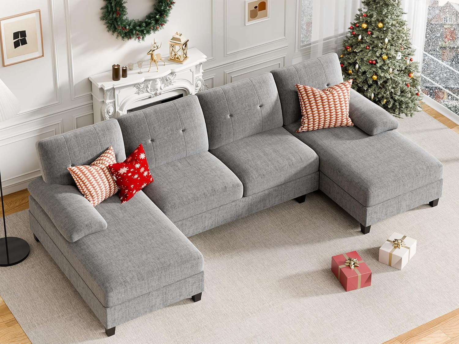 U Shaped Couches for Living Room, Modern Living Room Furniture Sets ...