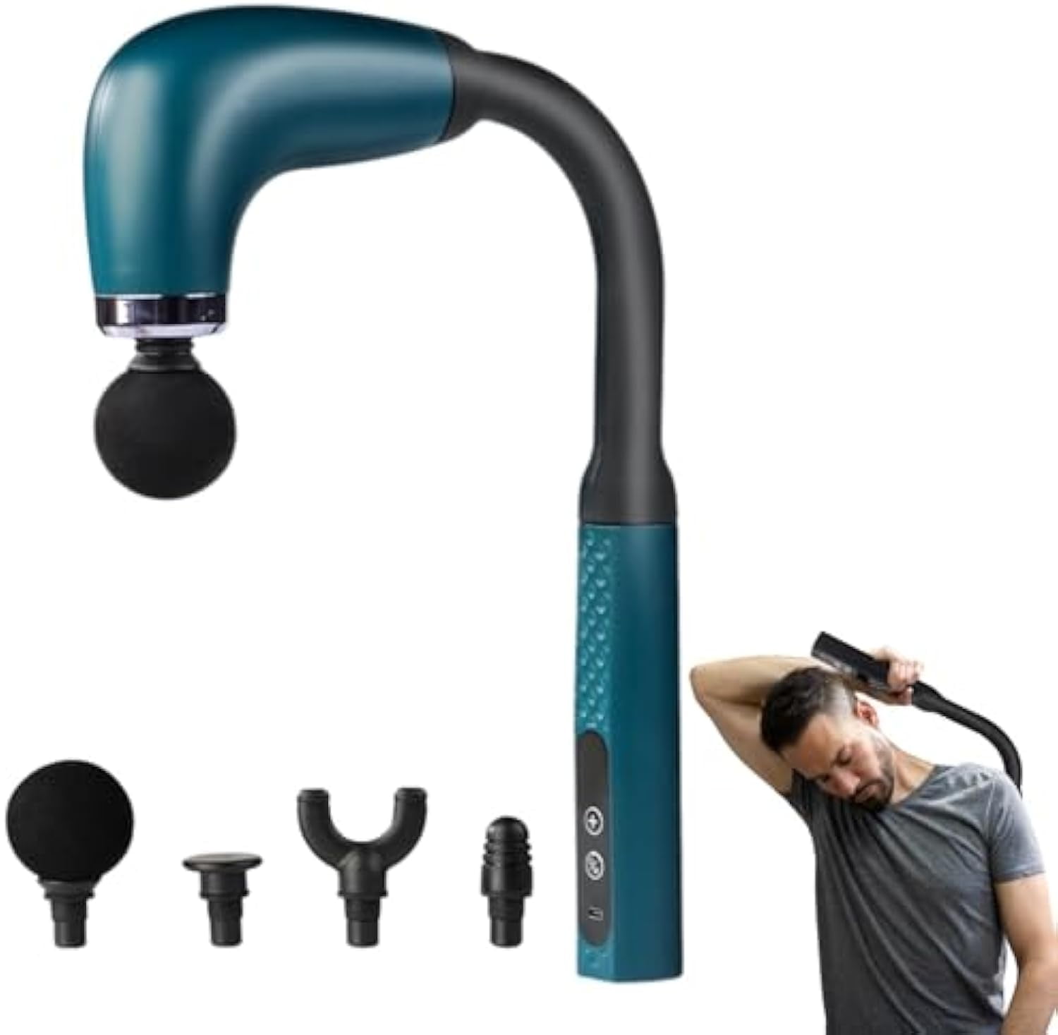 U-Shaped Extended Comfortable Massage Fascia Gun, Massage Gun with ...