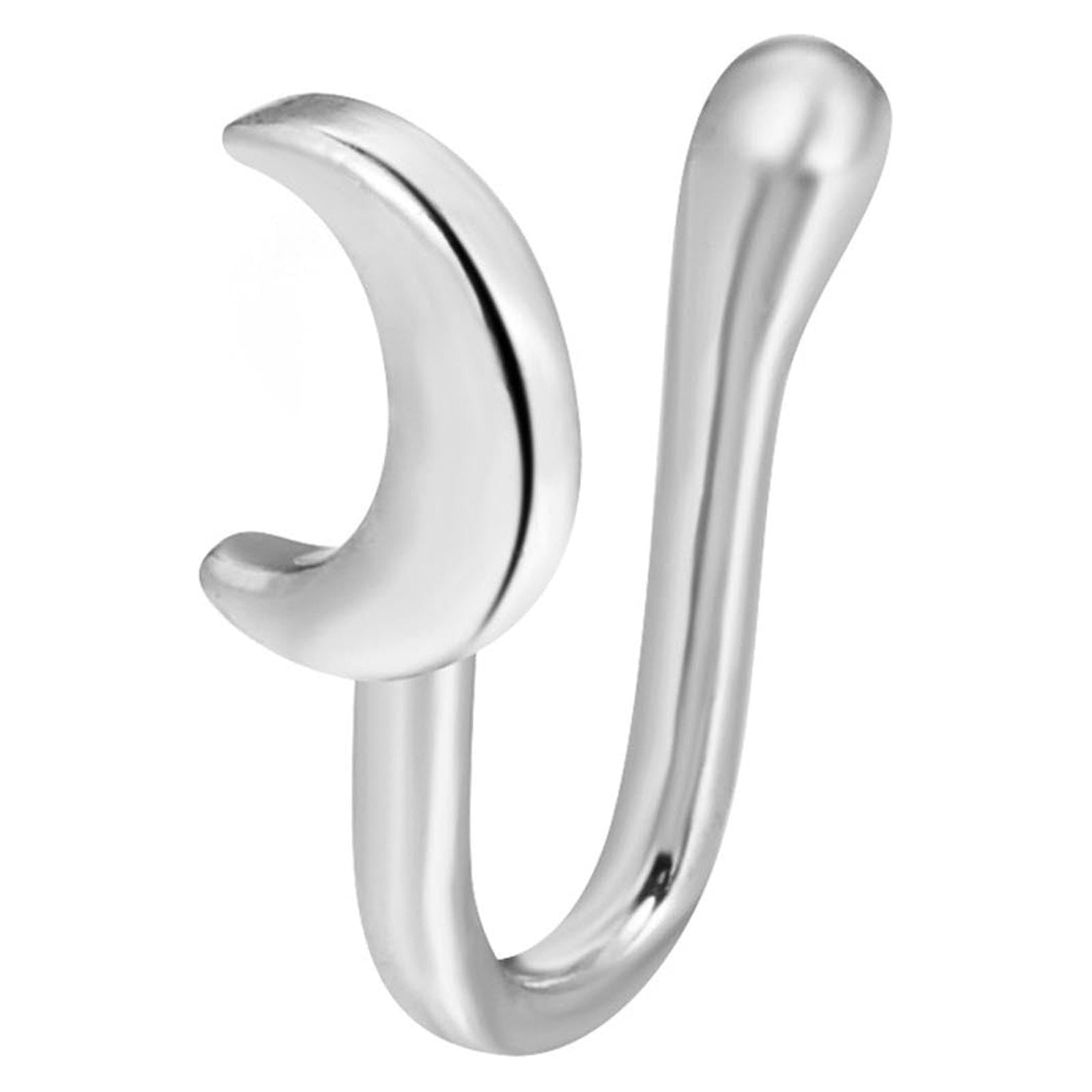 U Shaped Fake Nose Diamond Studded Nose Nail No Hole Nose Clip Piercing ...