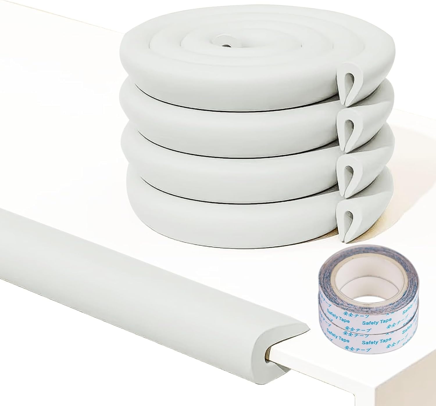 U-Shaped Foam Edge Protectors For Baby Proofing (4m Total) - 2cm Thick ...