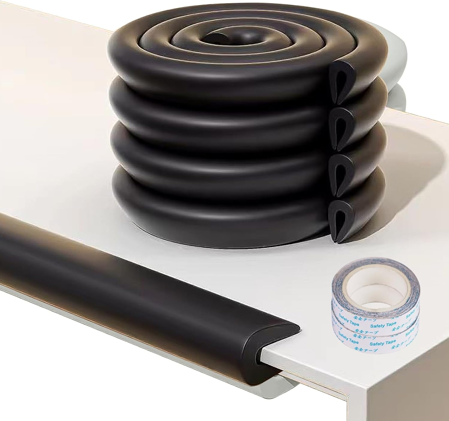 U-Shaped Foam Edge Protectors for Baby Proofing (4m Total) - 2cm Thick ...