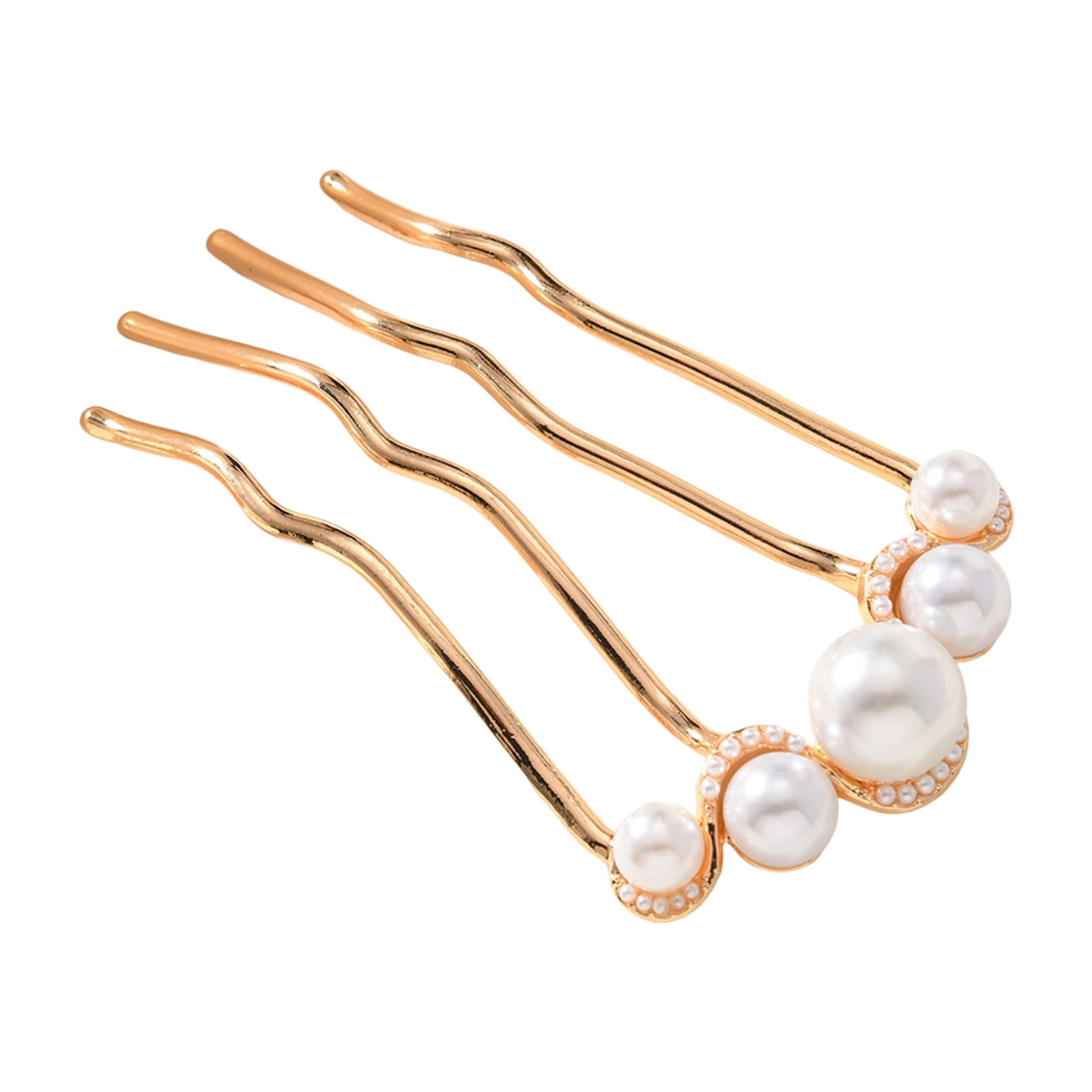 U Shaped French Hair Pin French Hair Fork 4 Prongs Updo Chignons Hair ...