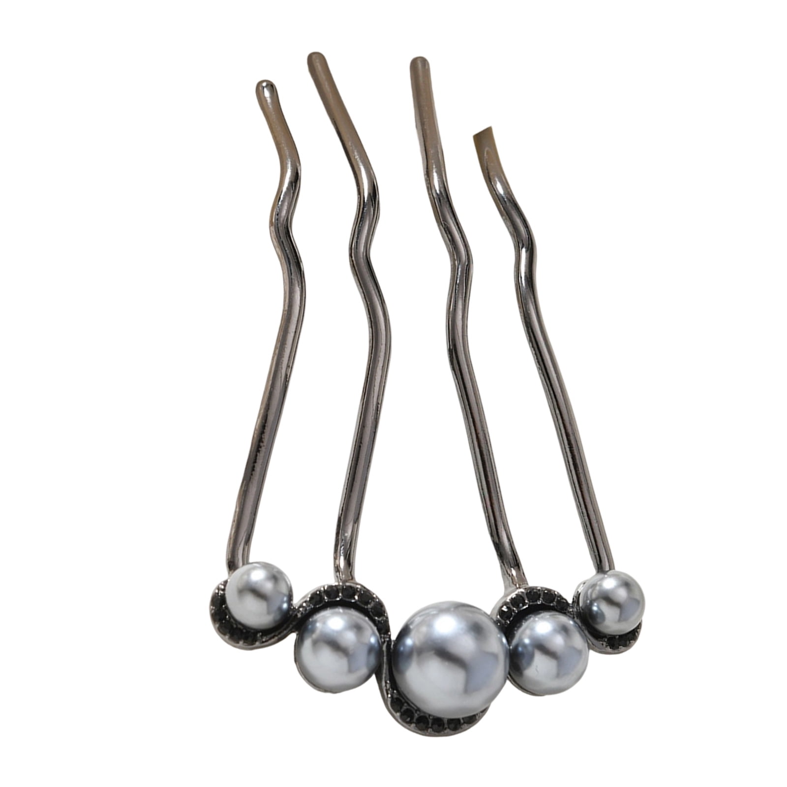 U Shaped French Hair Pins Pearls Hair Forks Updo Hair Stick for Women ...