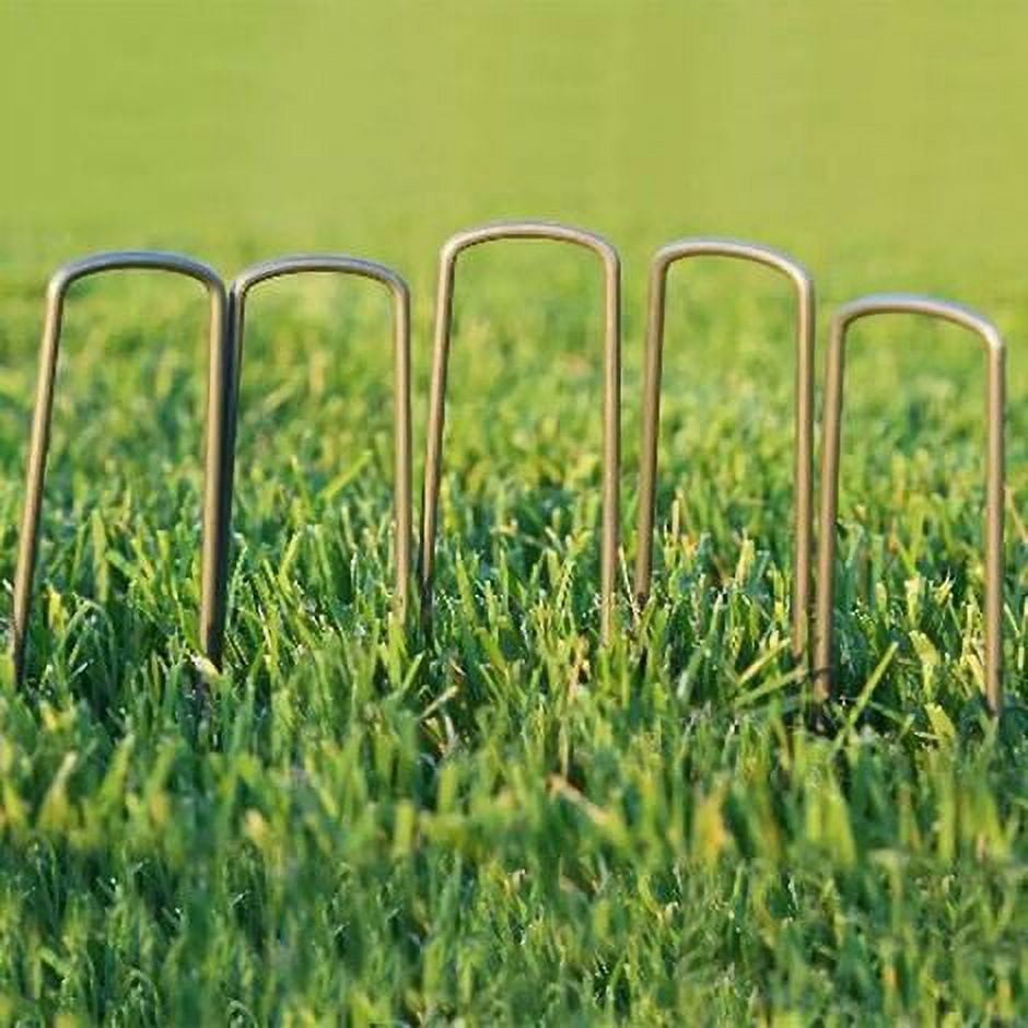 U-Shaped Garden Stakes, Pack of 50 for Tarpaulin, Mulch, Tent ...