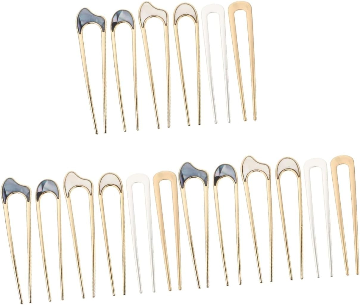 U- Shaped Hair Clip 18 pcs Simple Metal Headdress U-shaped Barrettes ...