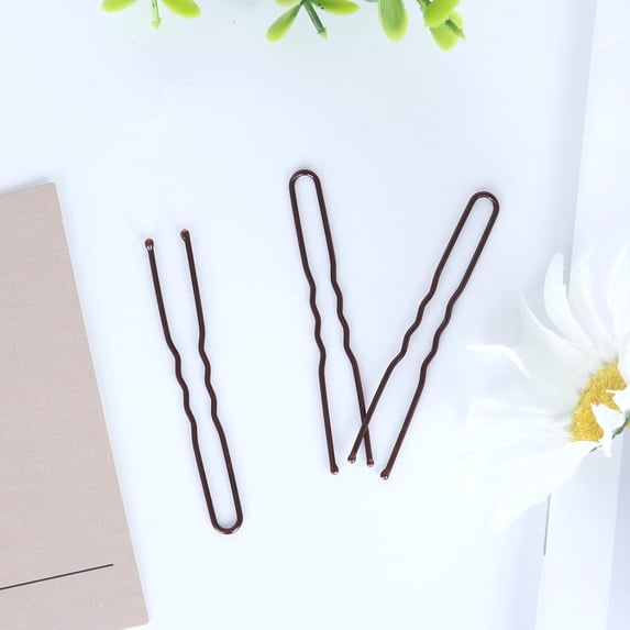 U Shaped Hair Pins, 100PCS 2.4inch Bun Hair Pins,with Storage Box, for ...