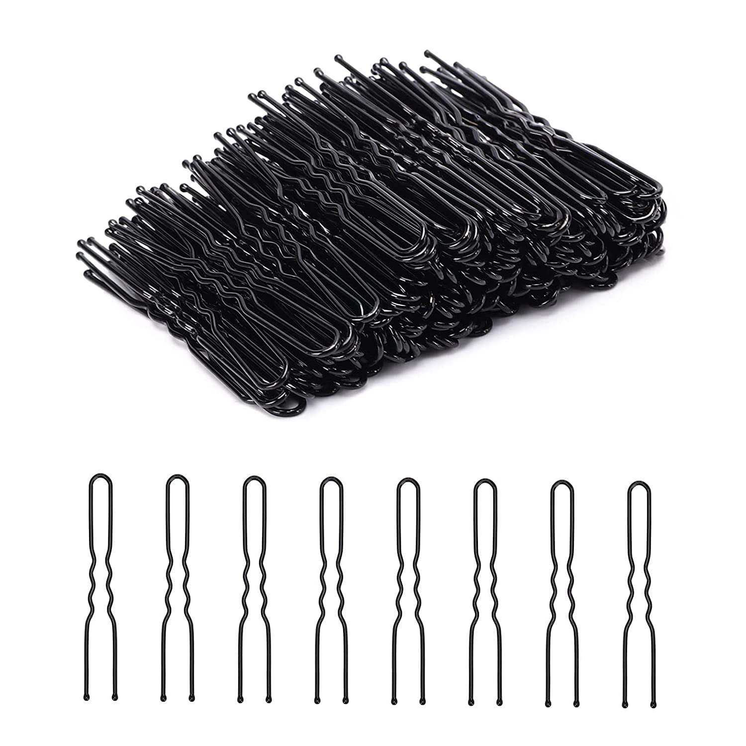 U Shaped Hair Pins, 200 Count Buns Waved U-shaped Hair Pins for Updos ...