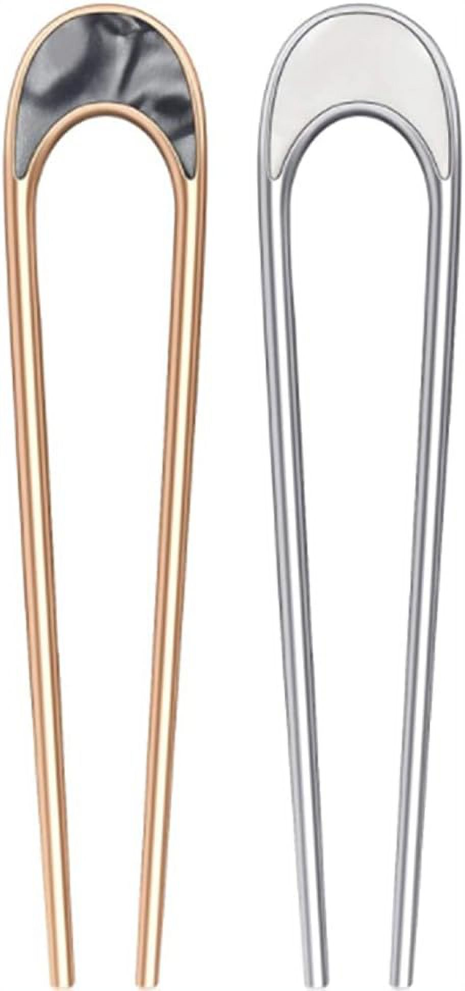 U-Shaped Hair Pins Metal Hair Stick,Fork Chignon Hairpins Set Vintage ...