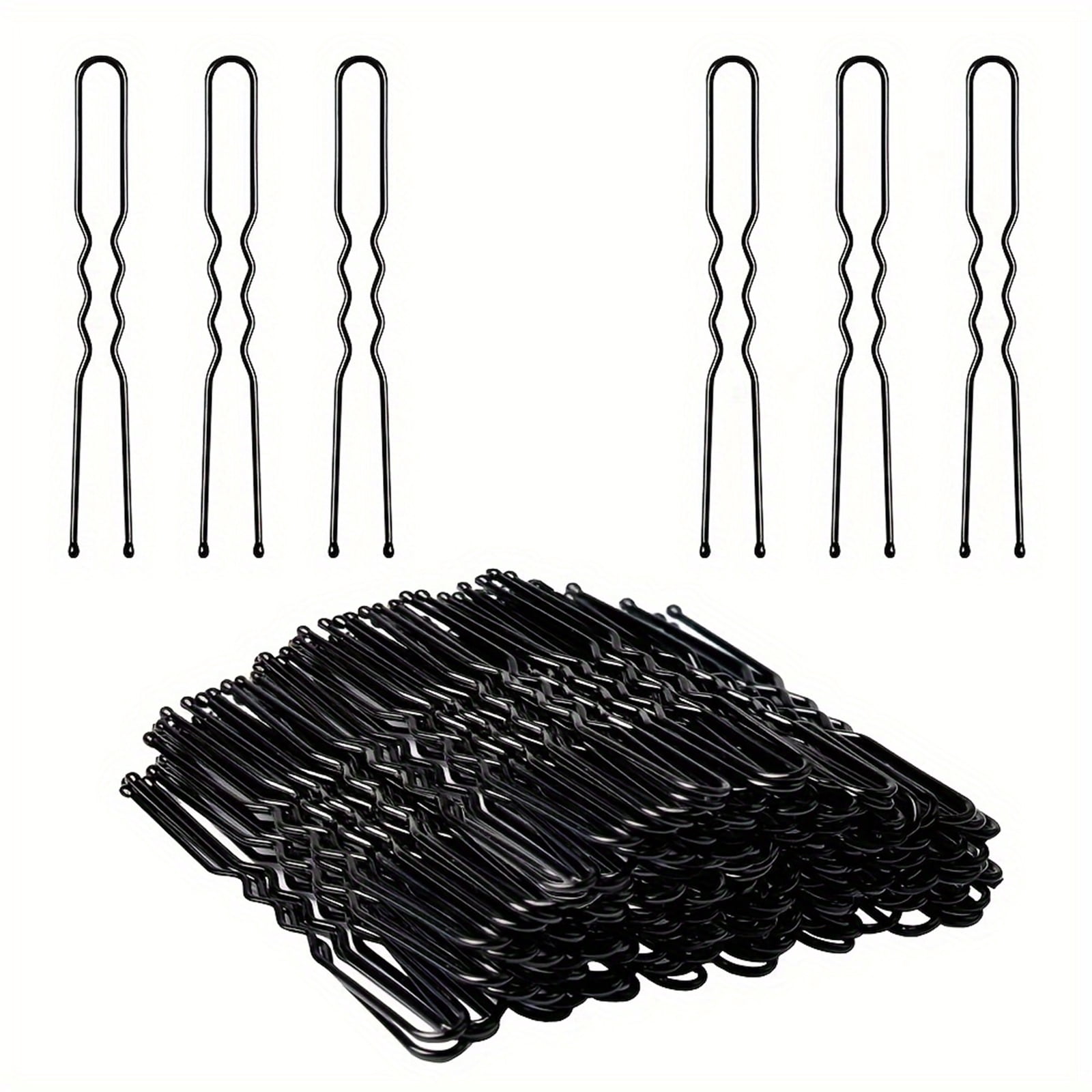 U-Shaped Hair Pins for Thick Hair, Heavy Duty Metal Bobby Pins for ...