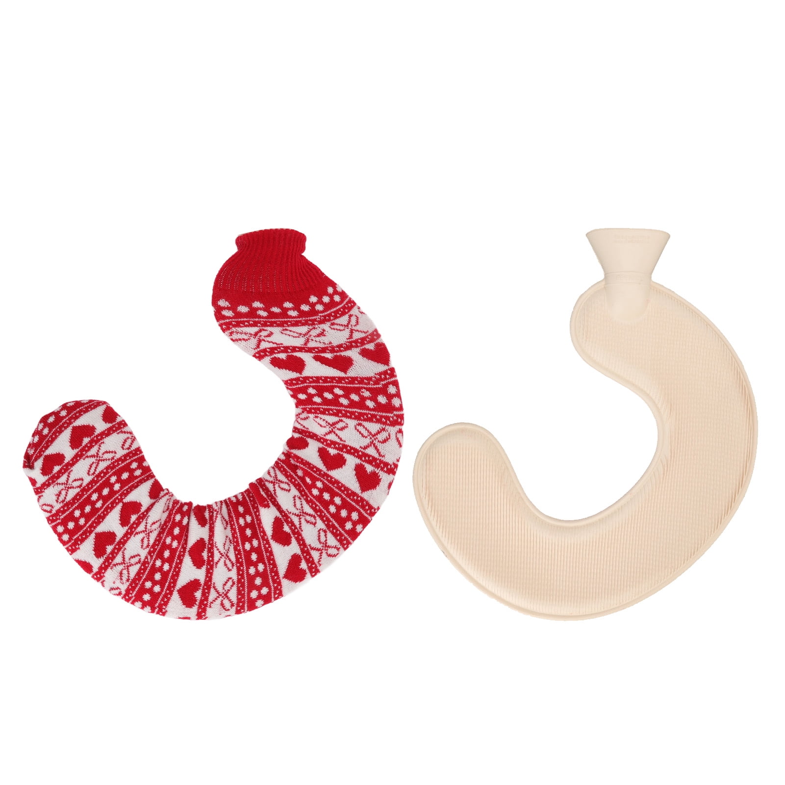 U,Shaped Hot Water Bag, 1L Capacity, Knitted Cover For Neck Shoulder ...
