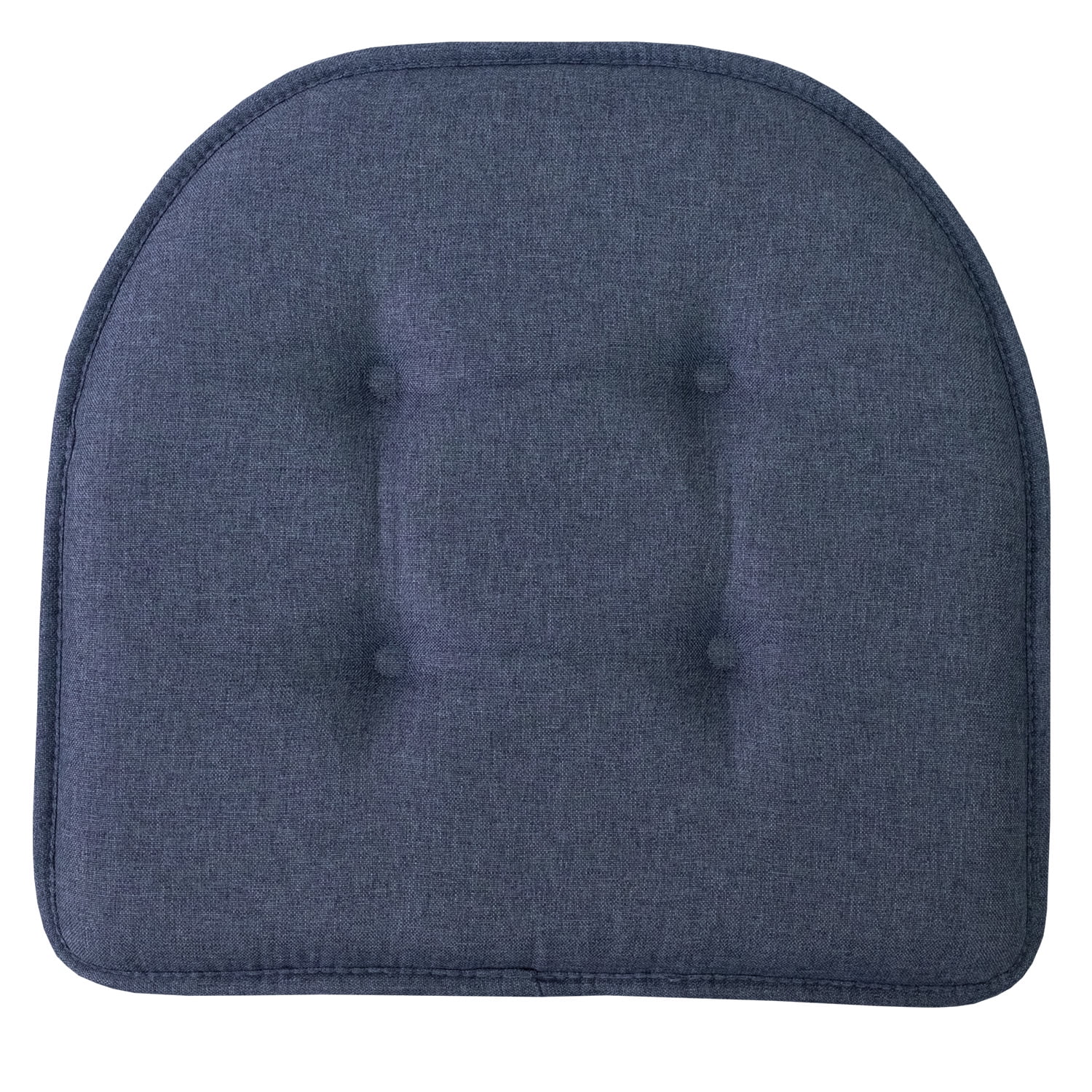 U-Shaped Memory Foam No Slip Back 17 x 16 Chair Pad 4 Pack Denim ...