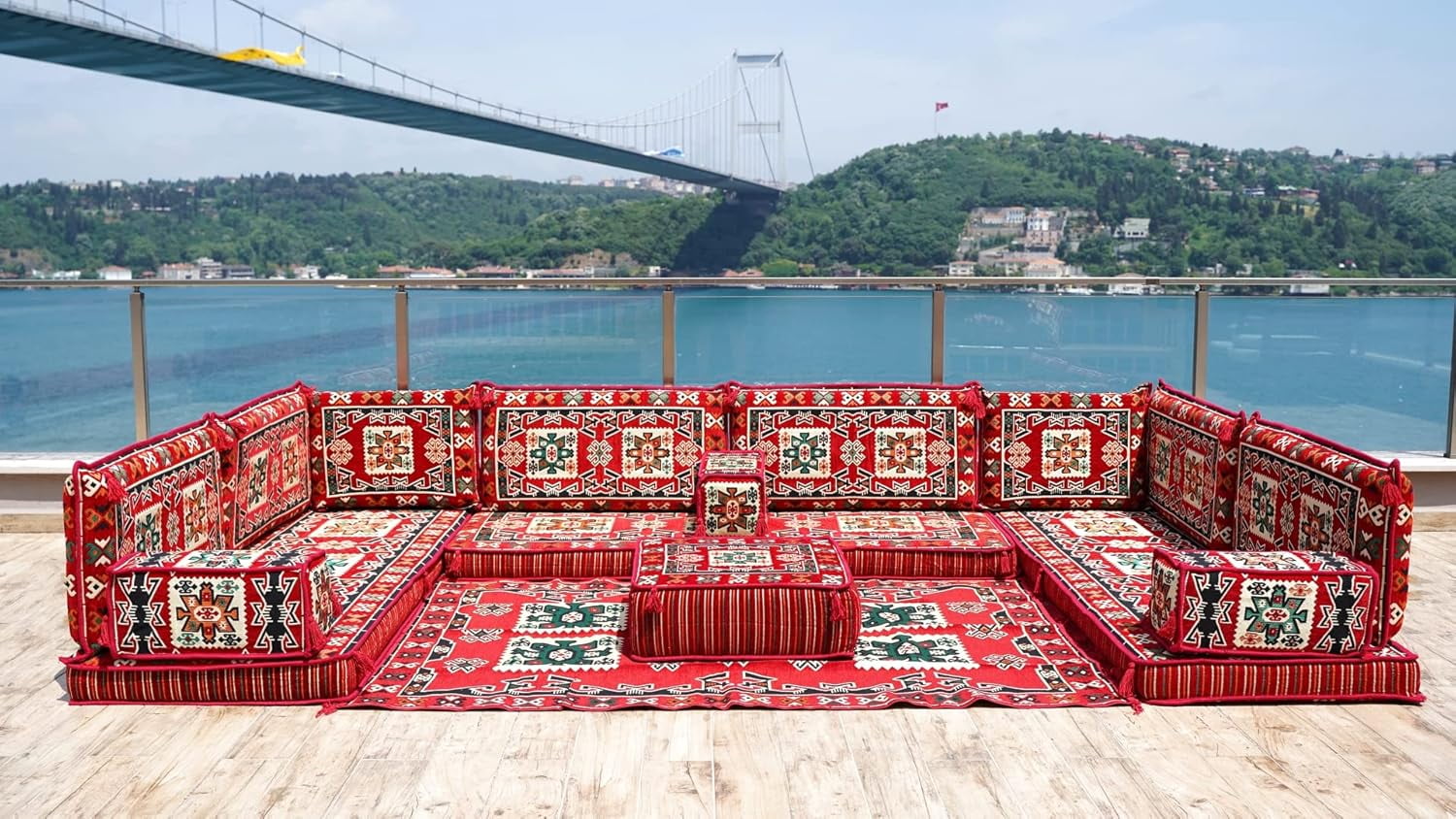 U Shaped Modular Sofa, Arabic Floor Seating, Turkish Sofa, Diwan Sofa ...
