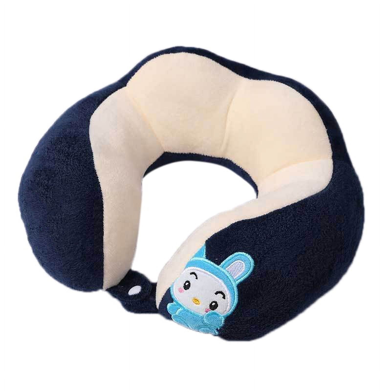 U Shaped Neck Pillow Portable Cute Head Pillow for Office Nap Travel ...