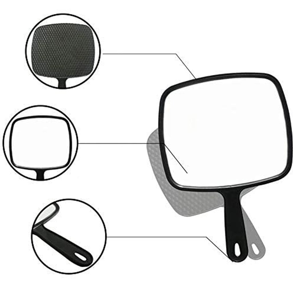 U-Shaped Single-Sided Large Comfortable Handheld Mirror With Handle ...