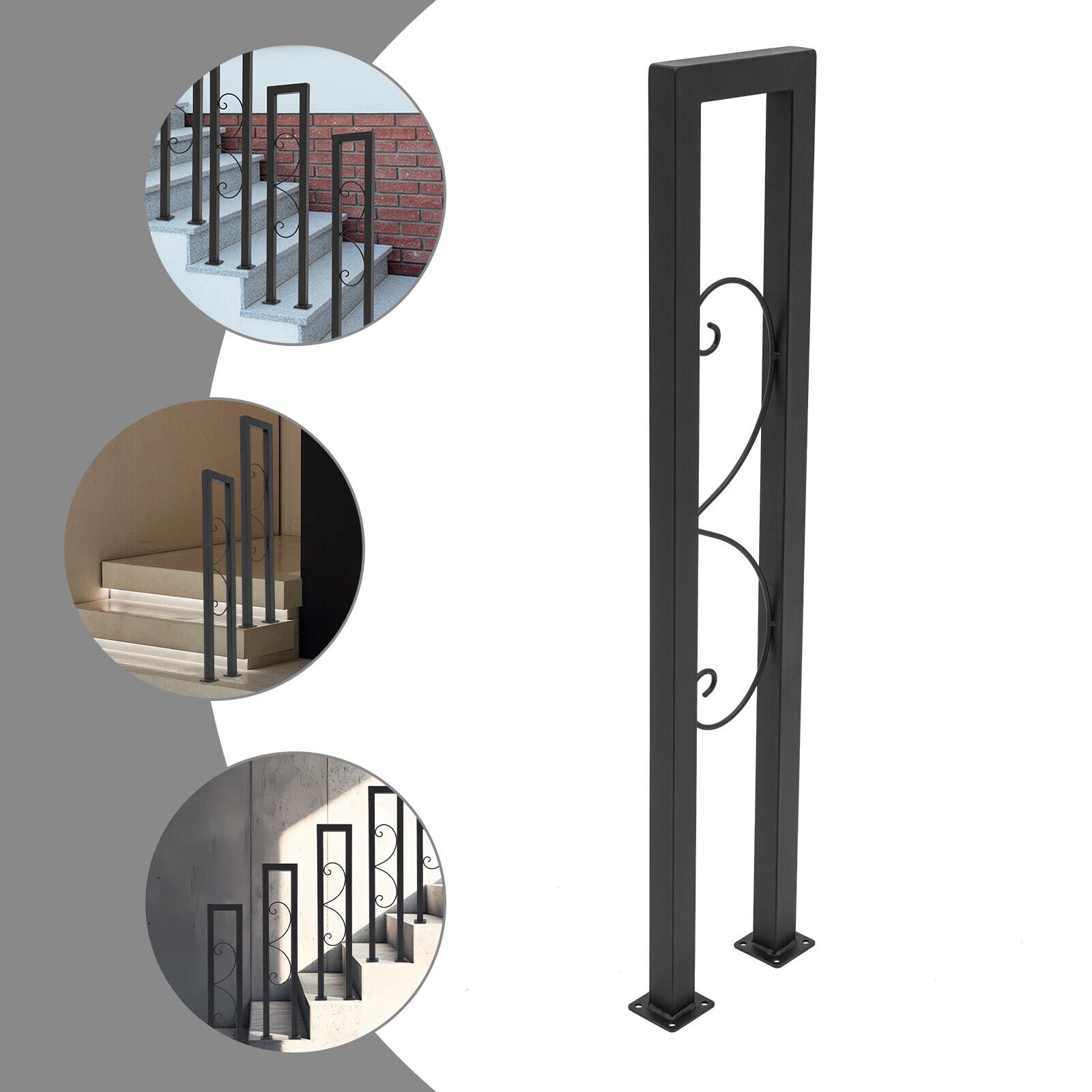 U-Shaped Stair Handrail Metal Stair Handrail Decorative Railing for ...