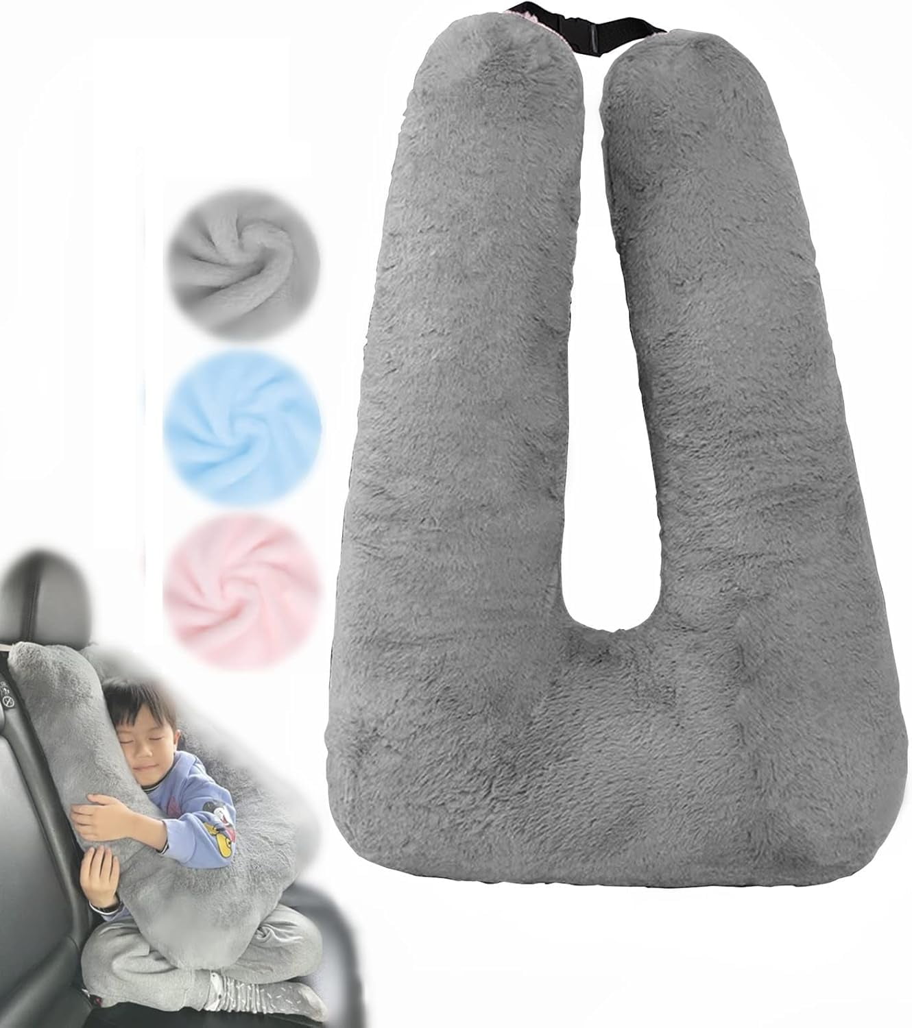 U-Shaped Travel Pillow for Car and Airplane Sleeping, Reading for Long ...
