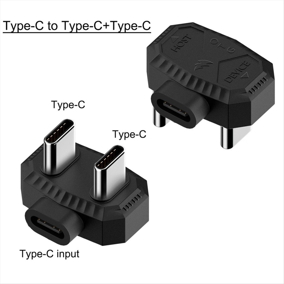 U-Shaped Type C OTG Adapter Fast Data Transfer USB C Charging Converter ...