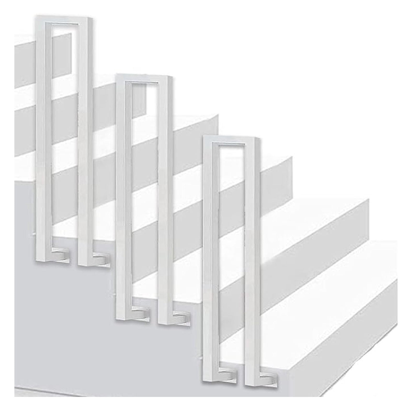 U-Shaped Wall Mount Stair Handrail - Side Mount Square Tube ...