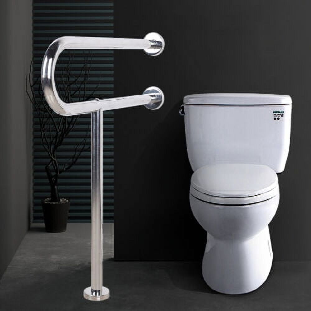 U-ShapedHandicap Grab Bar for Bathroom Toilet Safety Rails Grab Bar ...