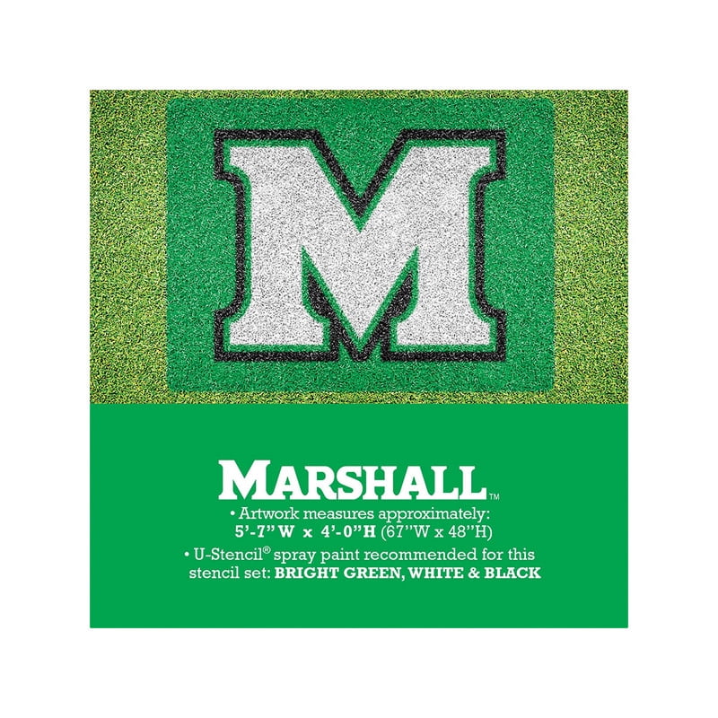 U-Stencil 1695246 M Marshall Lawn Stencil - Walmart.com