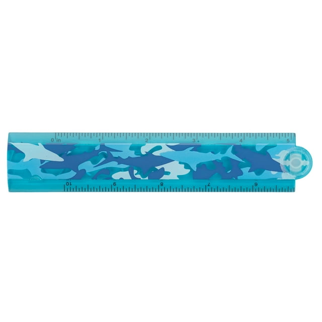 U Style 10-inch Folding Ruler, Shark, 1-Count - Walmart.com