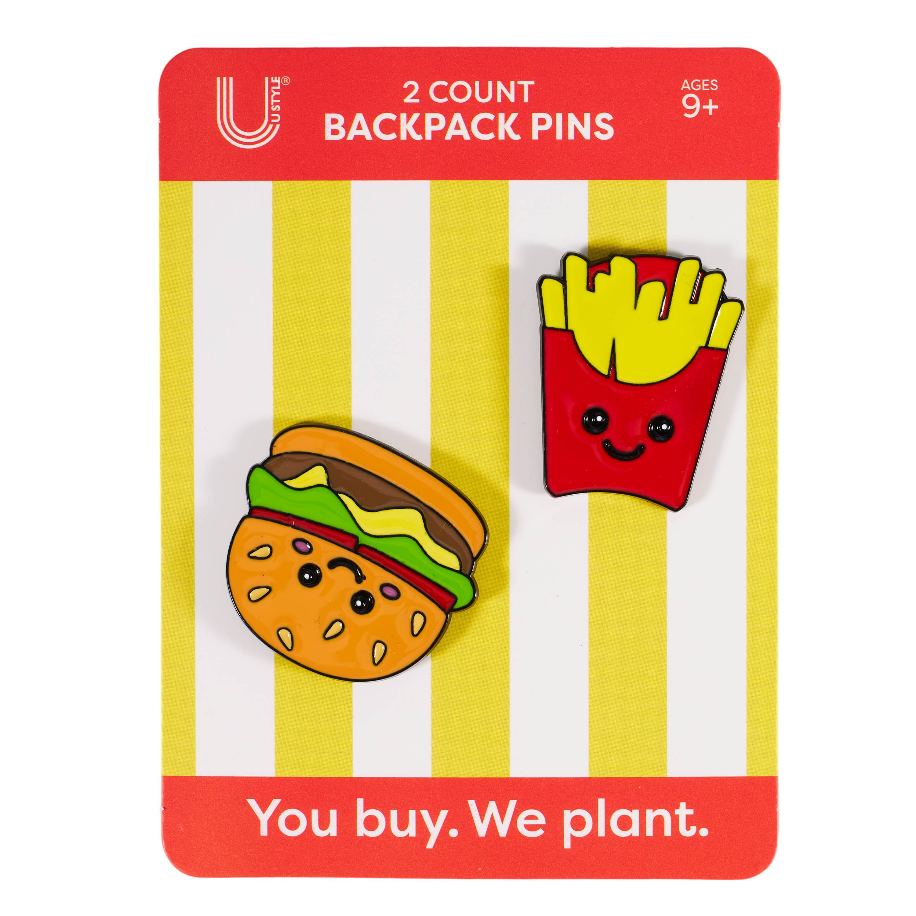 U Style 2 Pack Backpack Pins, Foodie Fun - Walmart.com