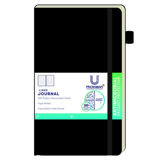 U Style Antimicrobial Hardcover Casebound Journal with Microban, 5.25in ...