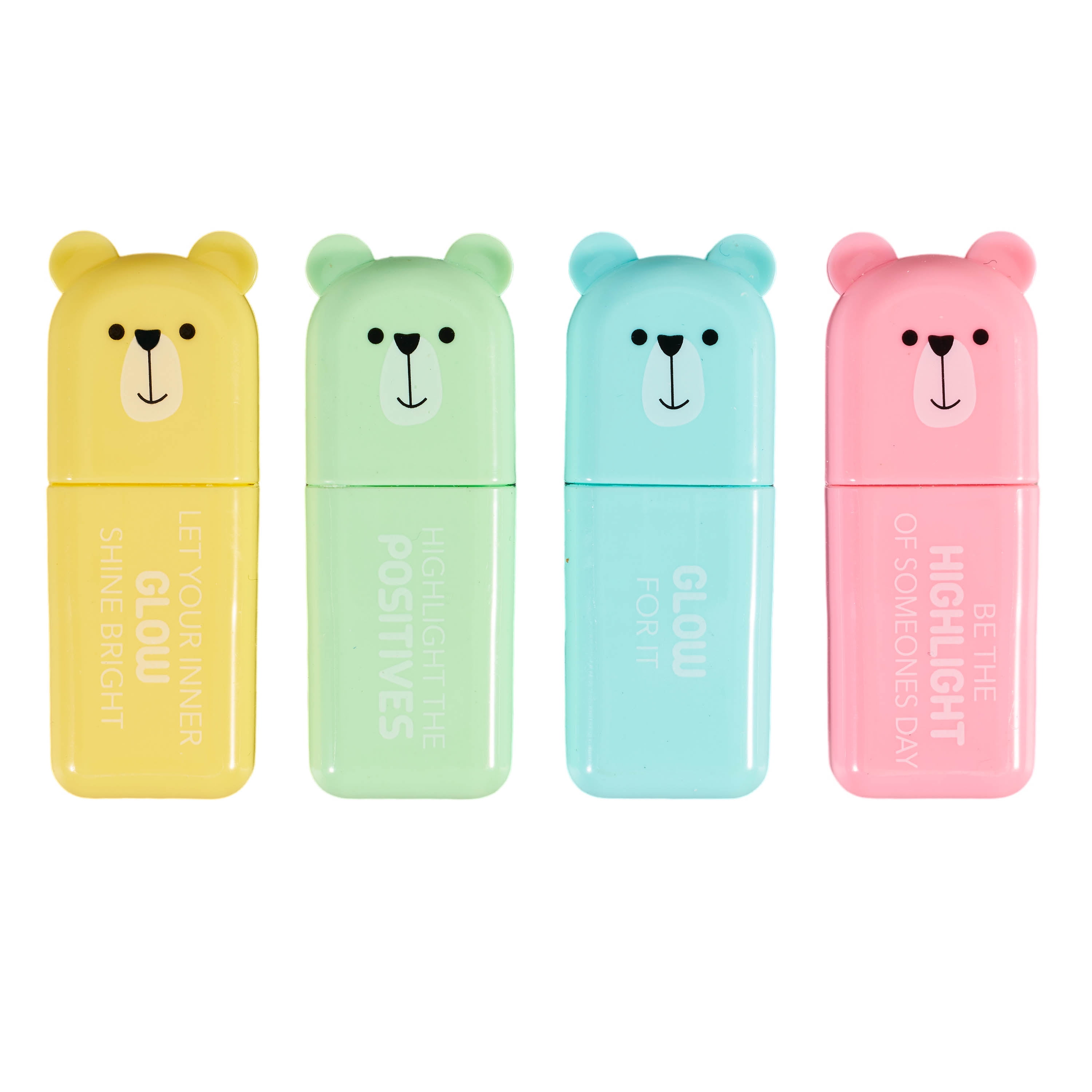 U Style Bear Mini Highlighters, 4 Pack - Walmart.com