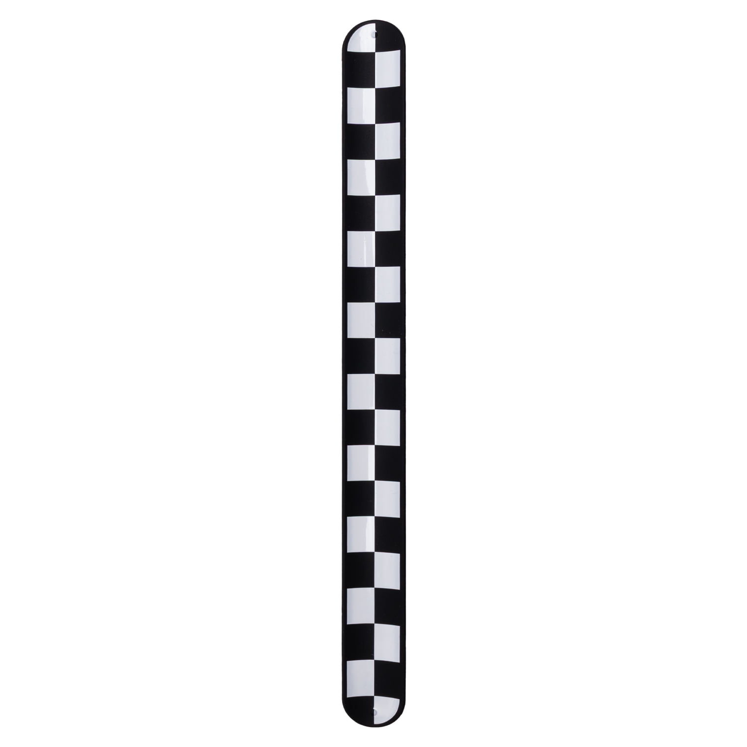 U Style Checkered Silicone Slap Bracelet and Ruler in One, 12 ...