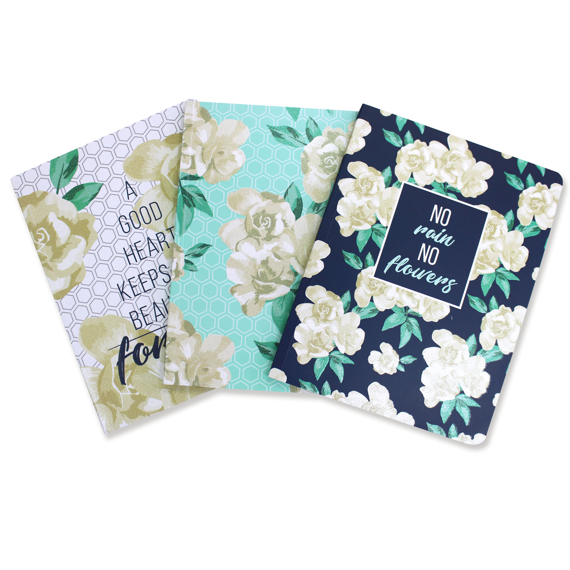 U Style Floral Fancy Composition Book, College Ruled, 100 Sheets ...