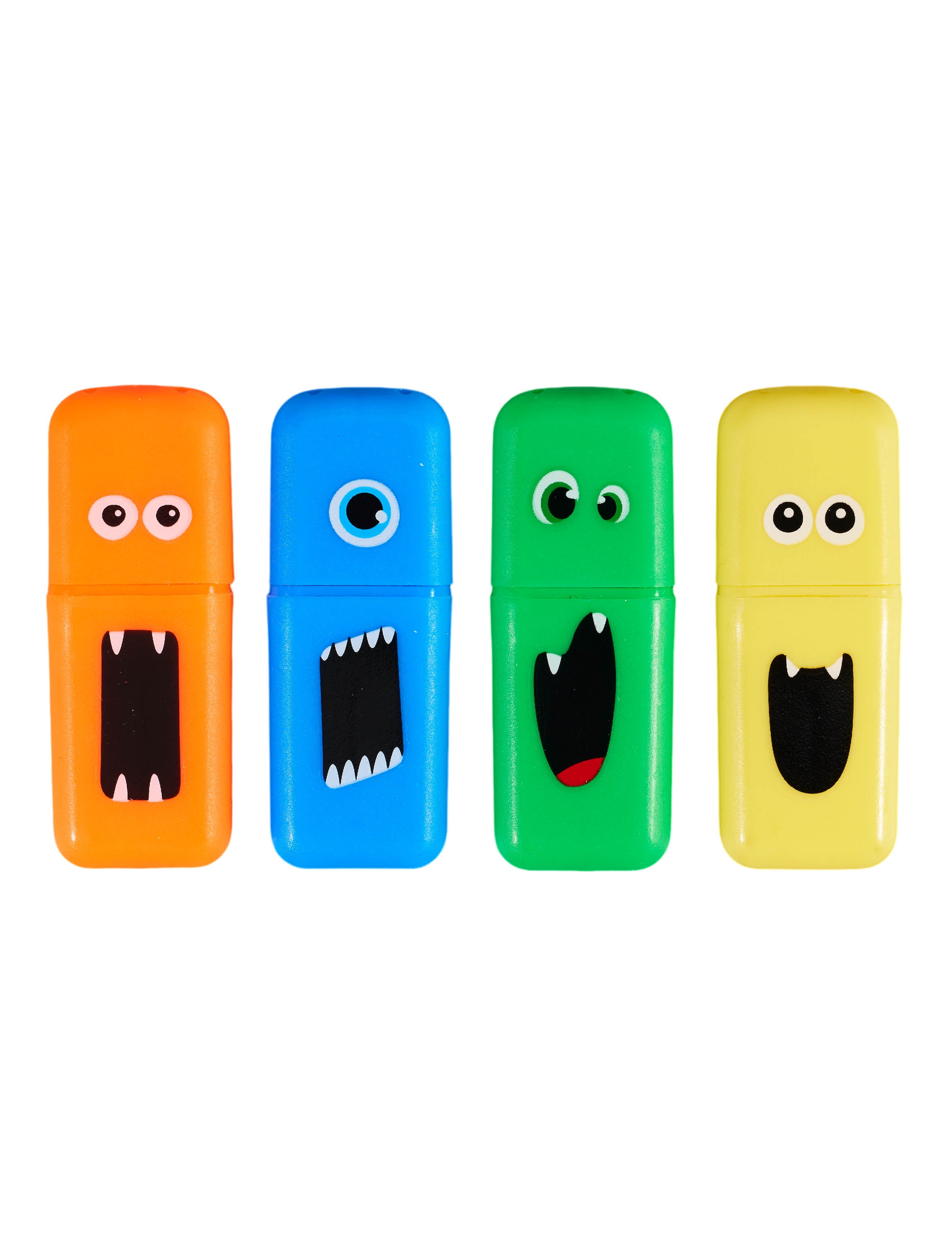 U Style Monster Mini Highlighters, 4 Pack - Walmart.com