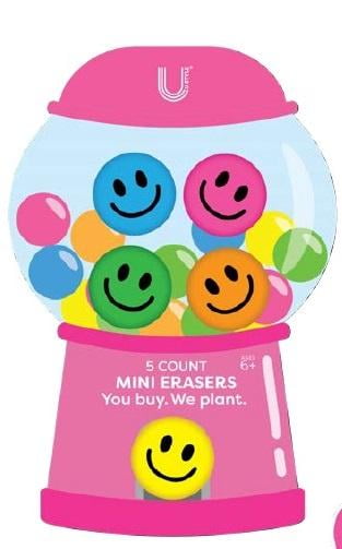 U Style Novelty Mini Erasers - Gumball - Walmart.com