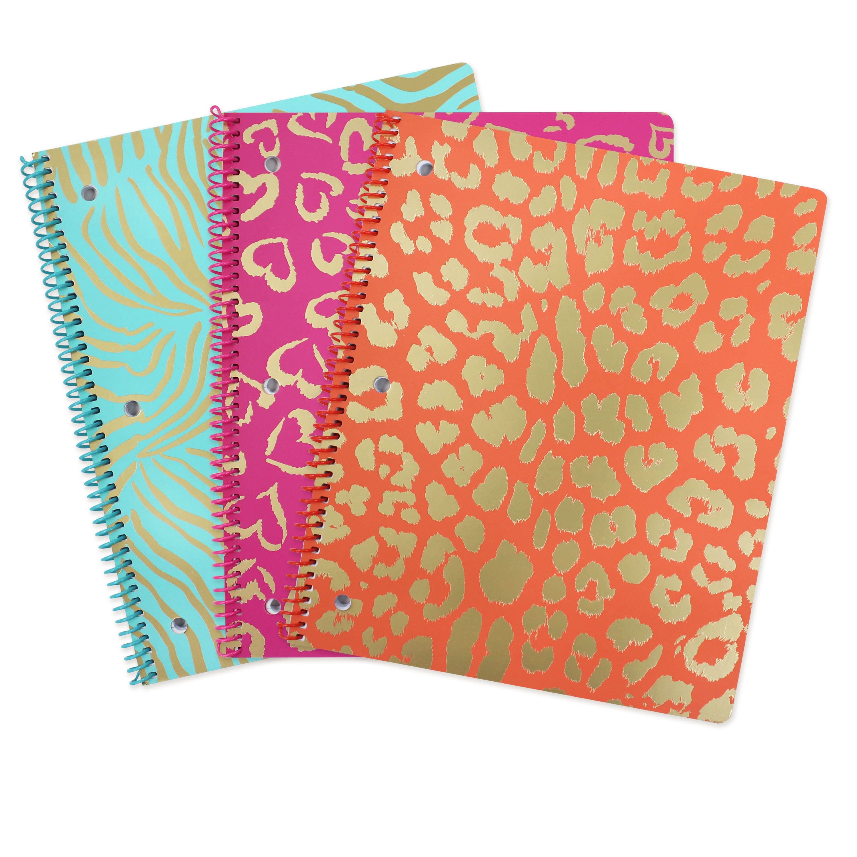 U Style Wild Side 1 Subject Notebook, 80 Sheets, College Rule, Colors ...