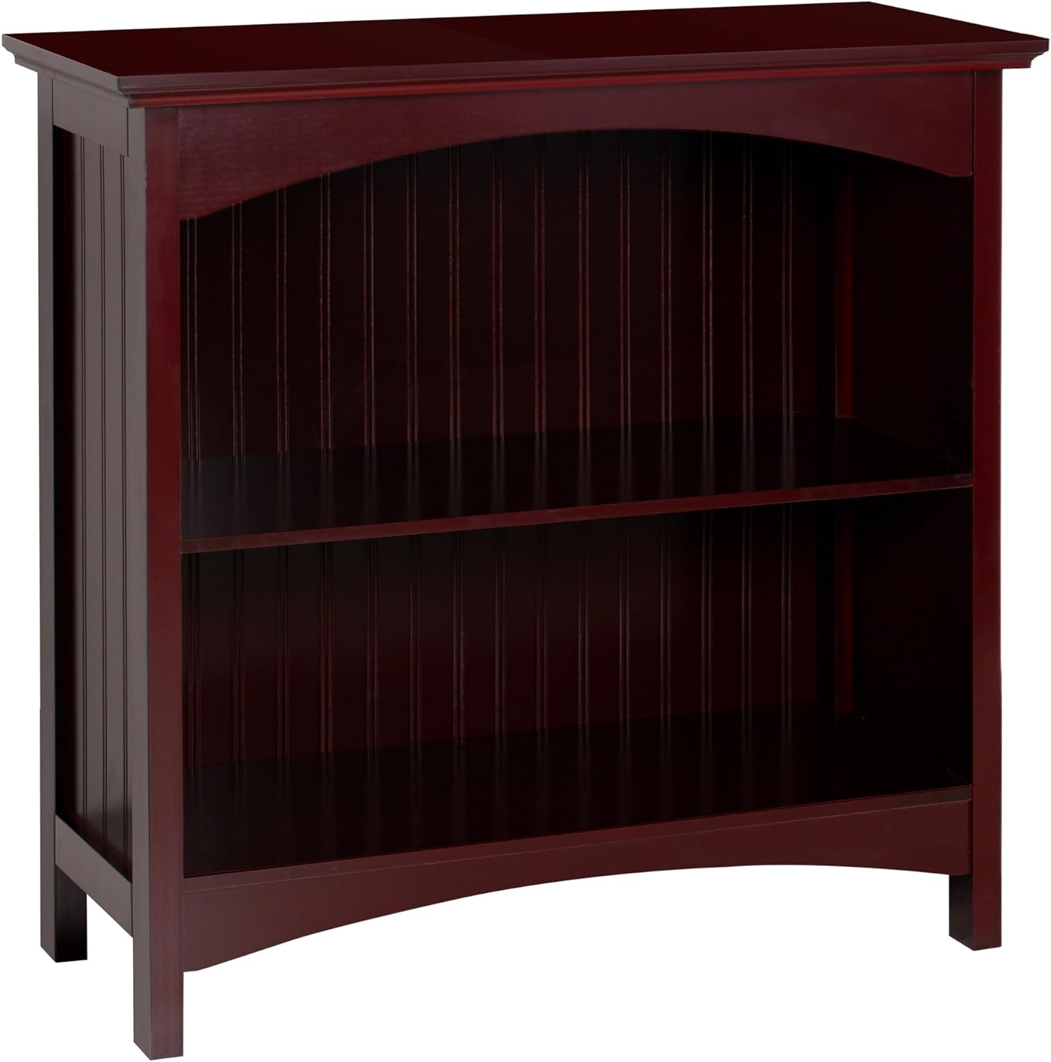 U-ToBe 2 Tier Bookcase with 2 Arched Supports, 29 Inches, Cherry ...