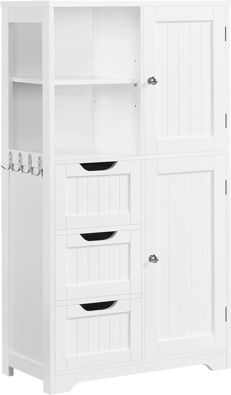 U-ToBe Bathroom Floor Cabinet 42″, Freestanding Storage Cabinet with 3 ...