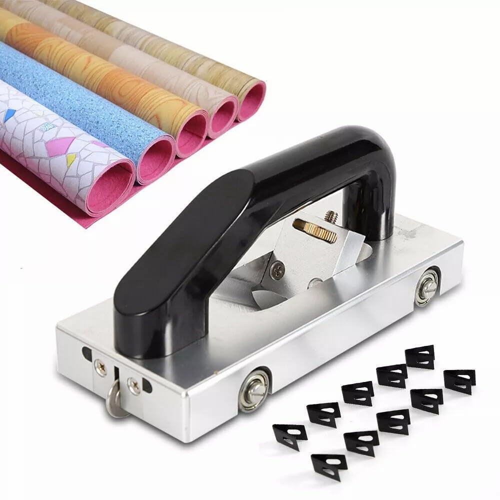 U Type Blade Wheeled Groover Grooving Slotting Pull Slotter w/10pc ...