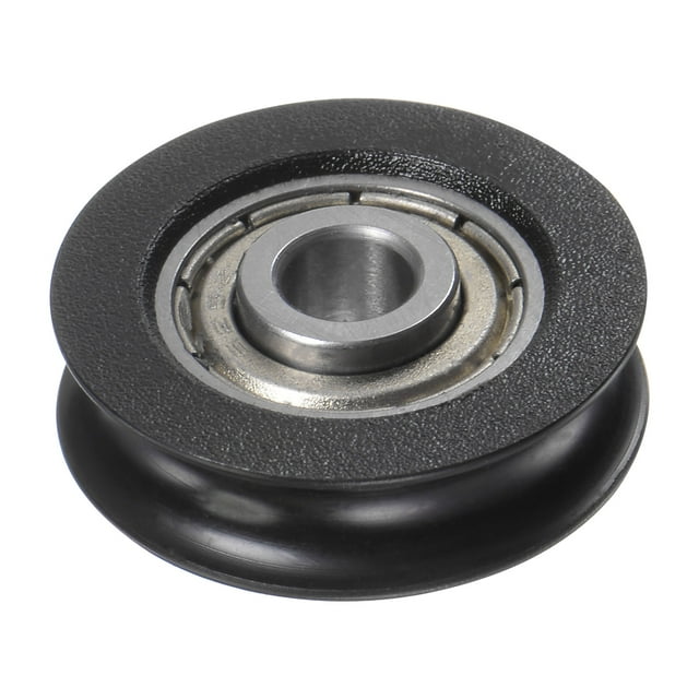 U Type Groove Pulley Nylon Coated Roller Bearing 5x23x7.5mm U Groove ...