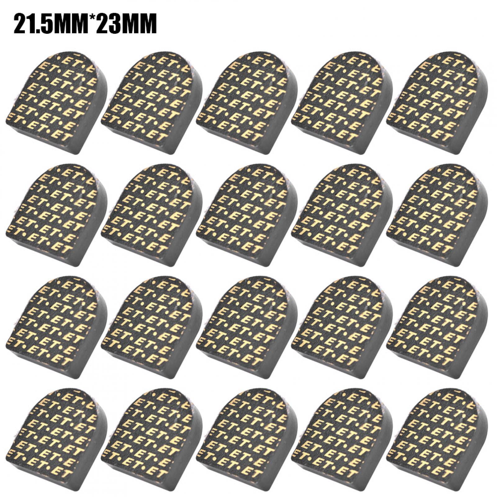 U-Type Shoe Repair Kit for High Heels, 21.5MMx23MM Black TPU Heel Tips ...