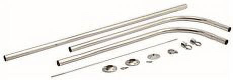 U Type Shower Rod With Ceiling Support - Walmart.com