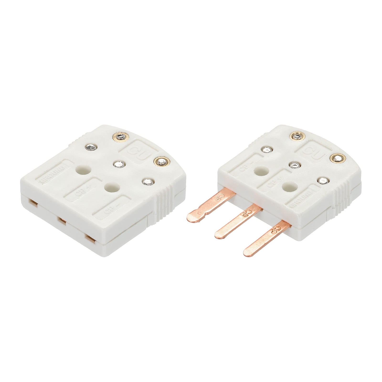 U Type Thermocouple Wire Connectors Female Male Plug Adapter with 3 ...