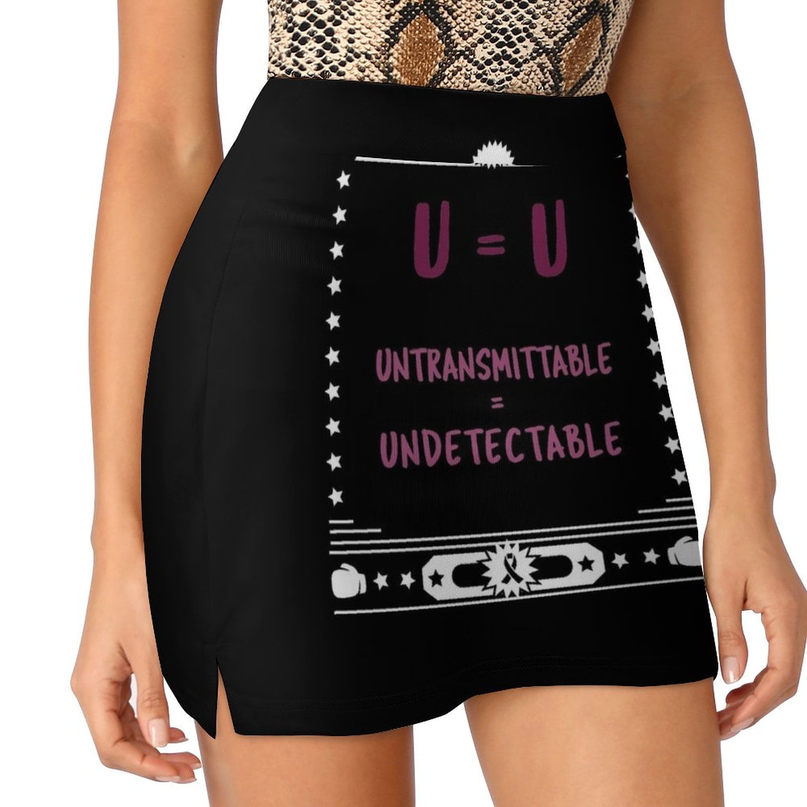 U=U Undetectable Equals Untransmittable HIV Awareness design Light ...