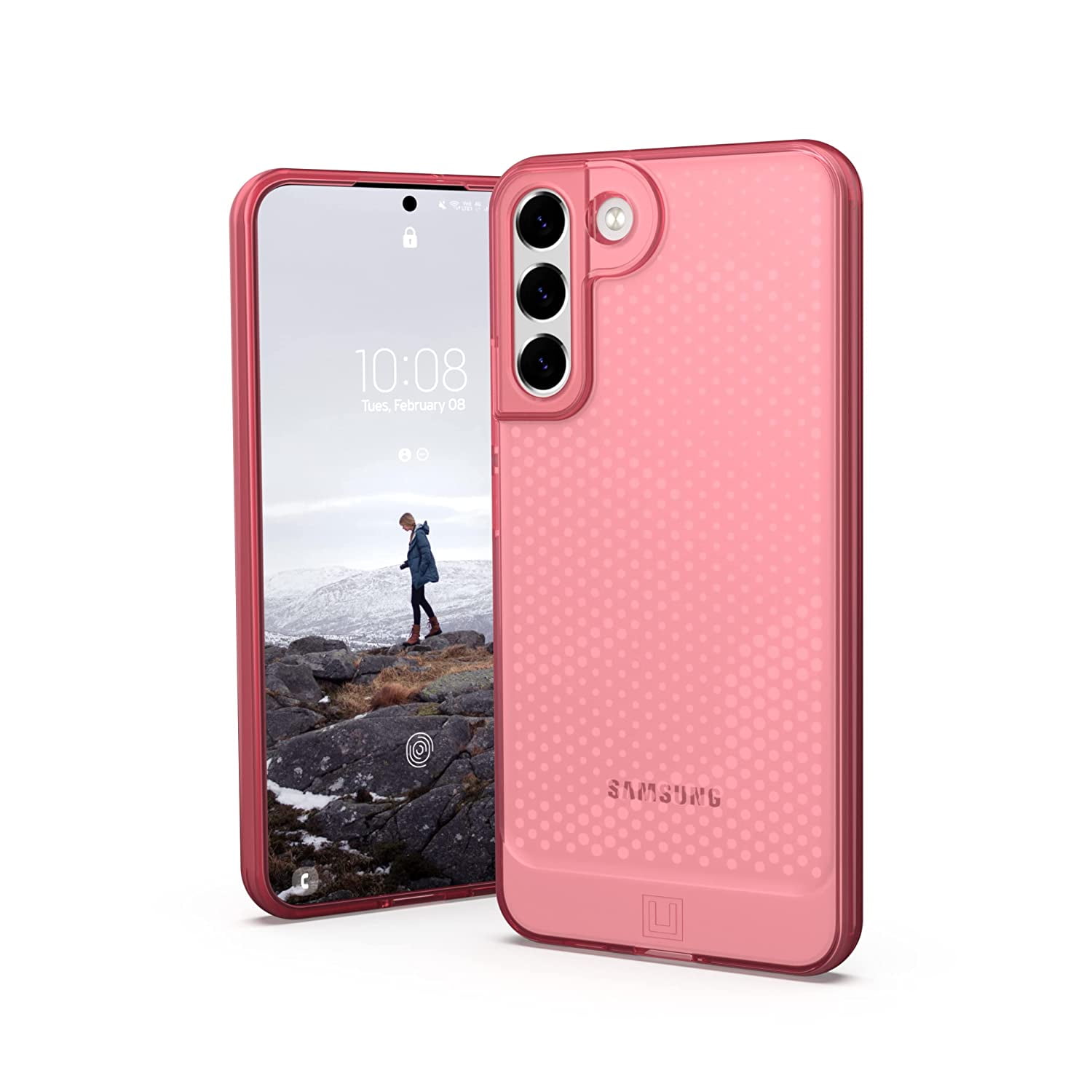 [U] by UAG Designed for Samsung Galaxy S22 Plus Case Clear Red Clay ...
