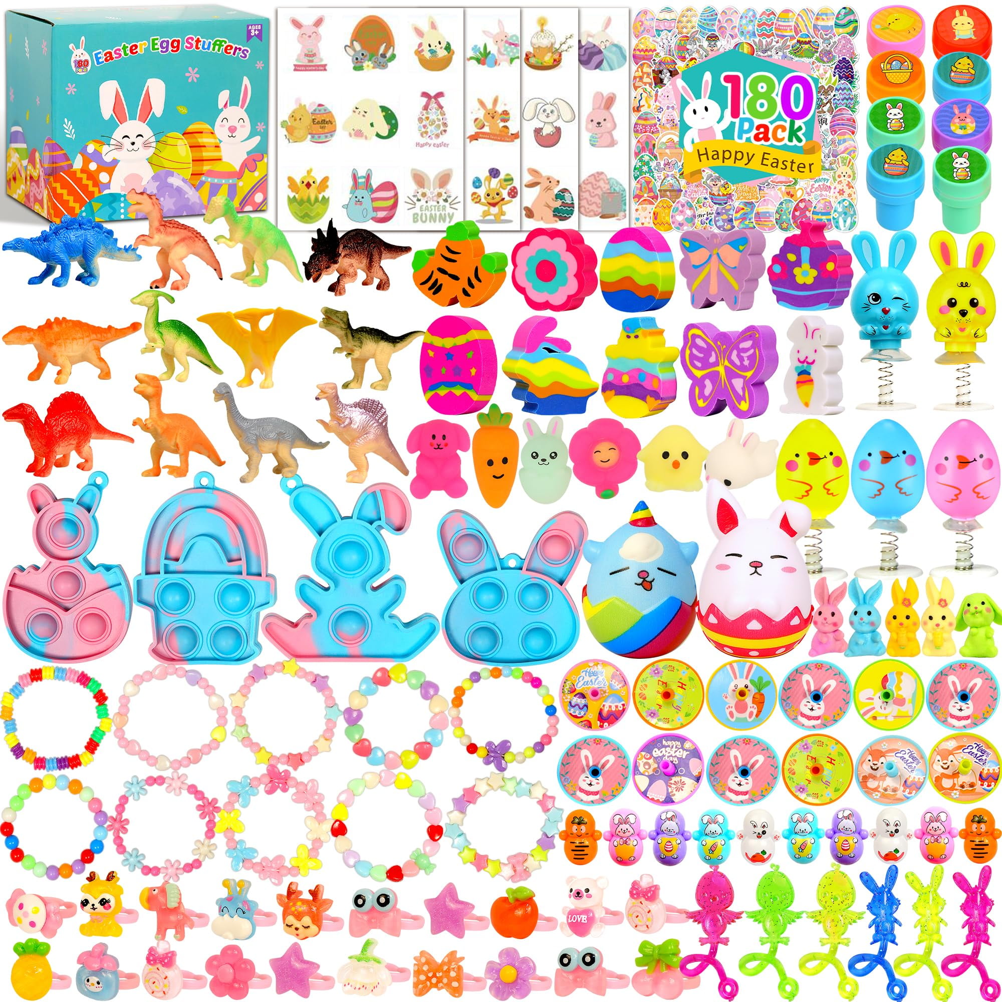 U-Zomir 180 Pack Easter MMF7 Egg Fillers for Kids, Easter Basket ...