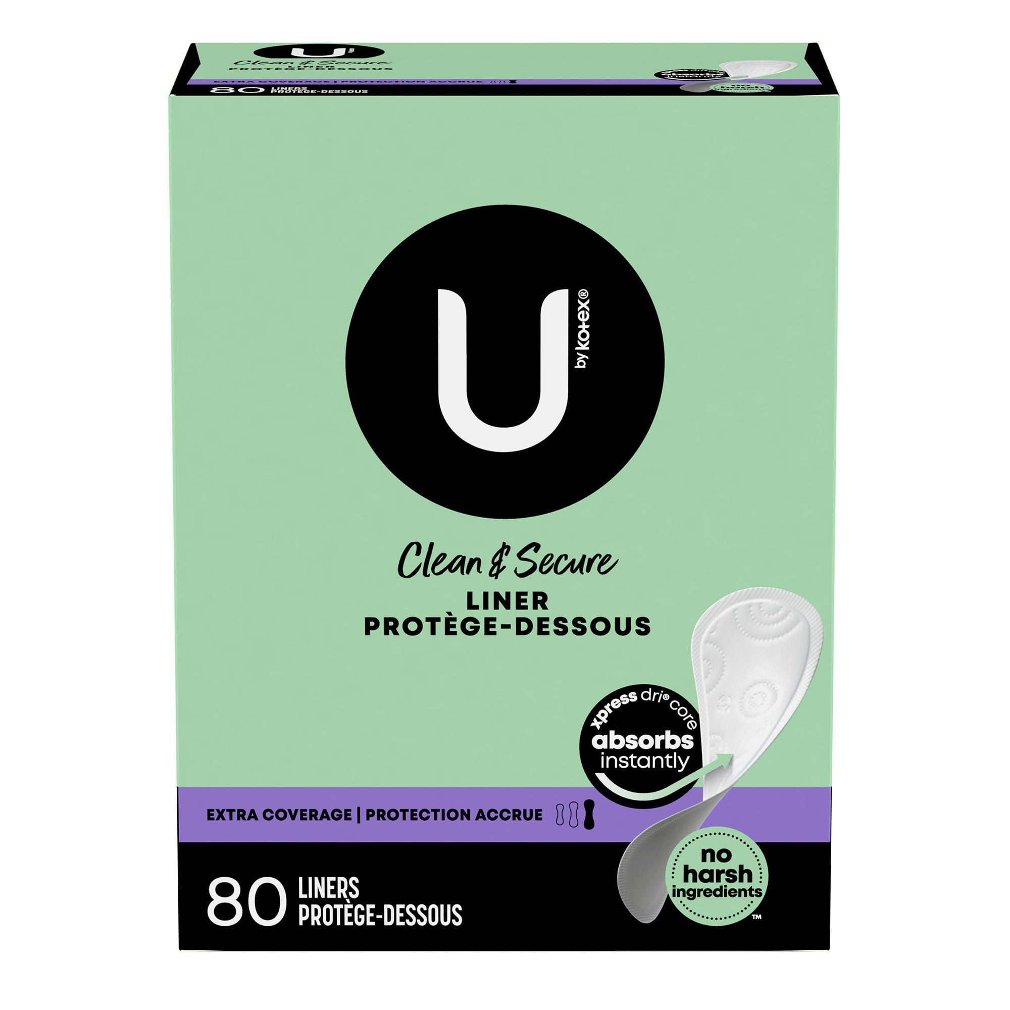 U by Kotex Security Lightdays Liners, Extra-Coverage (CS/320) - Walmart.com