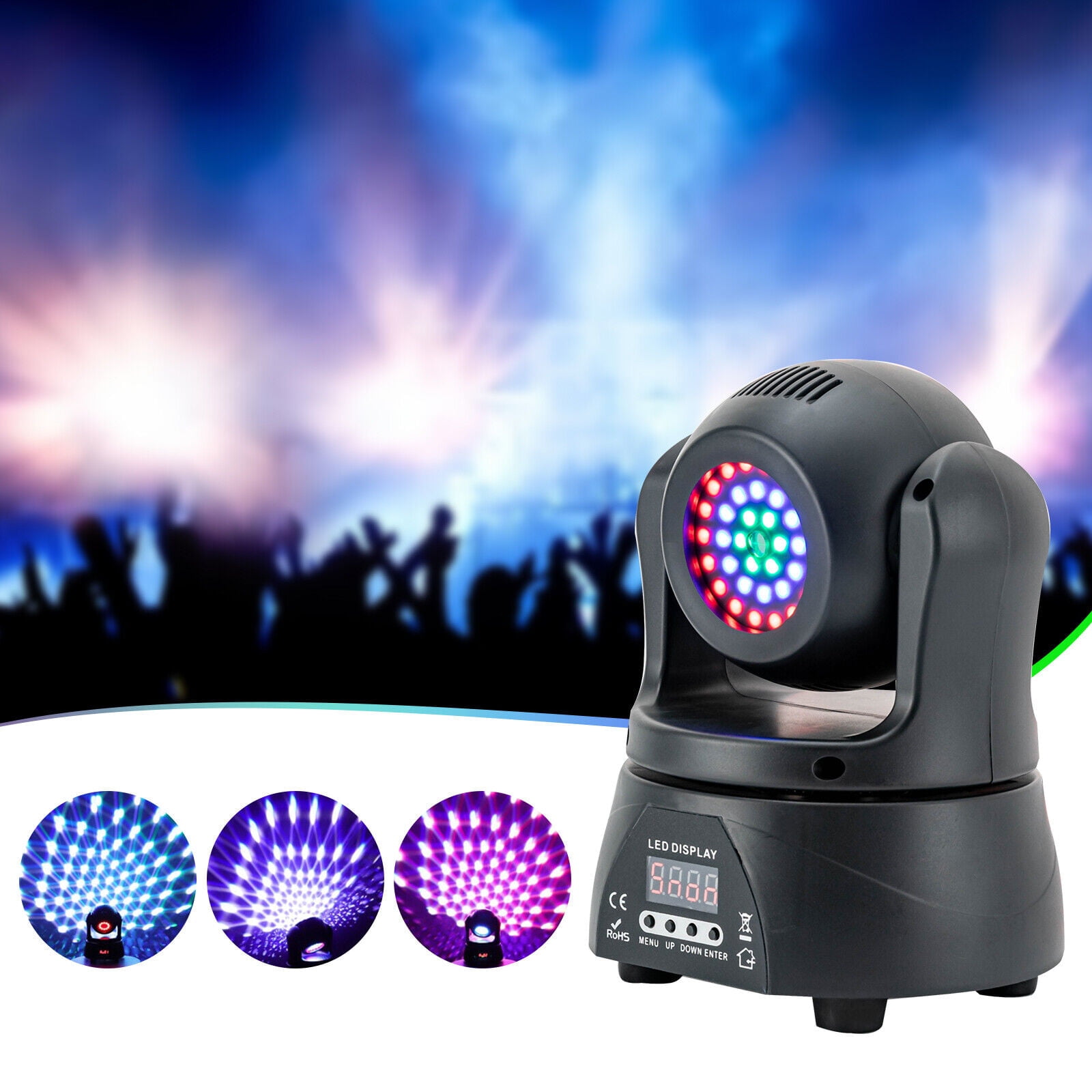 U'king 30W LED Moving Head Light Double Sided Moving Heads DJ Lights ...