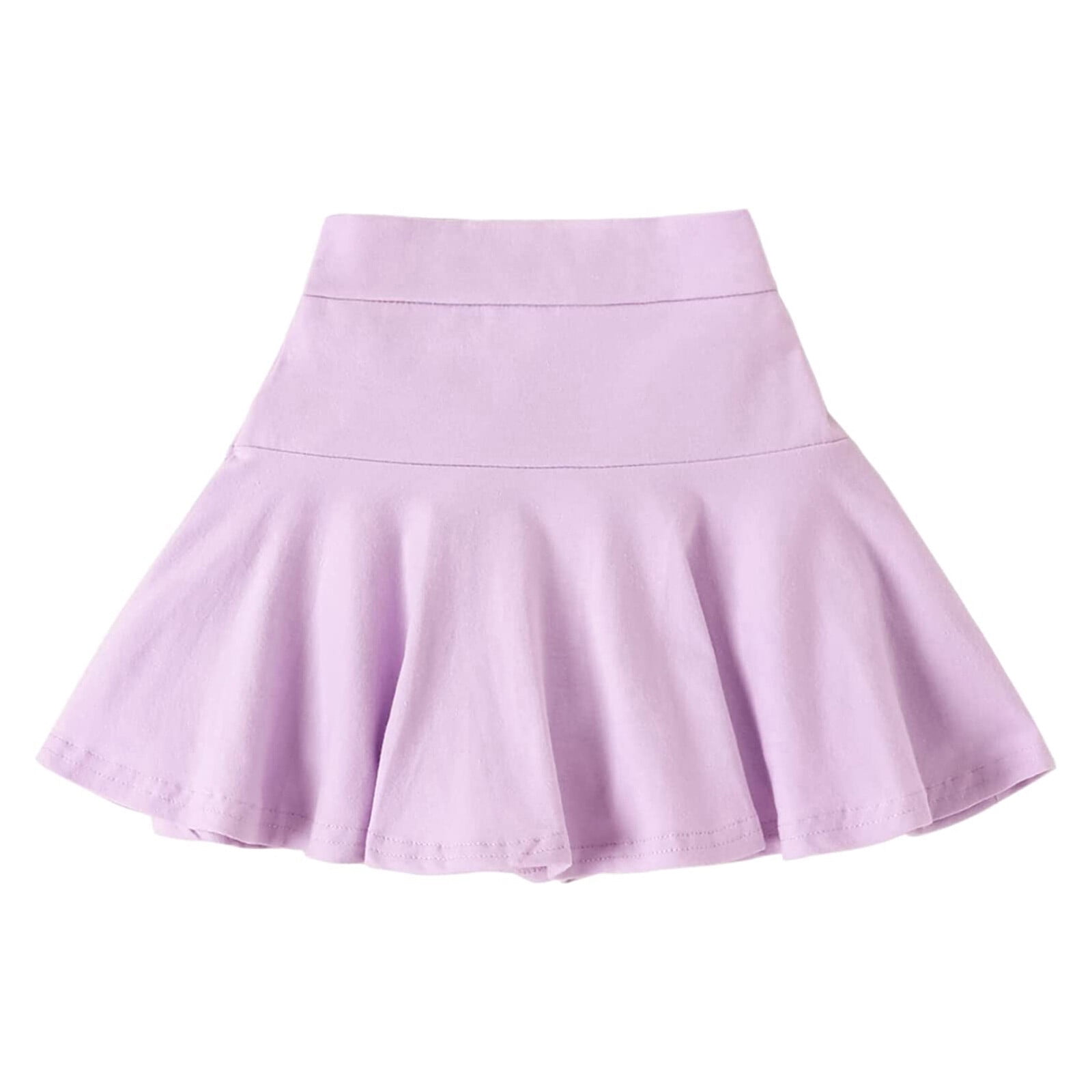 U·nikaka Toddler Baby Girl Skorts Flared Plain Pleated Skater Skirts ...