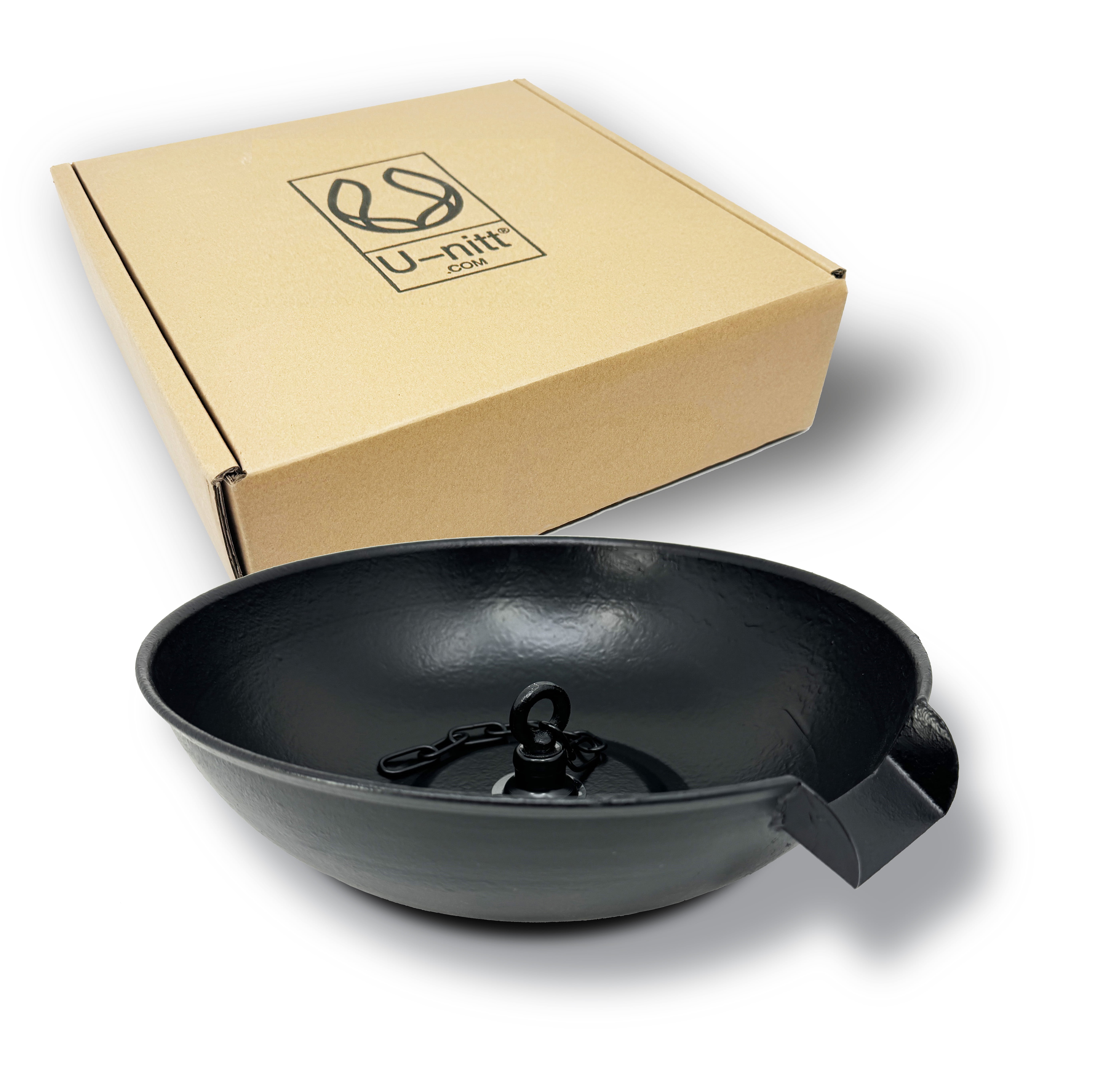 U-nitt 12" Anchoring Basin/Bowl/Dish for Gutter Rain Chain, Spill Bowl ...