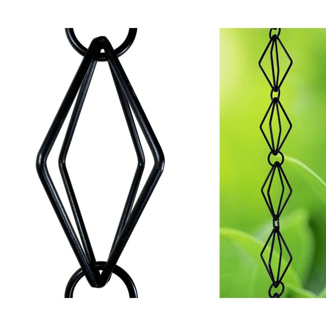 U-nitt Rain Chains, Roof Gutter Downspout Channel, Rainwater Catcher ...