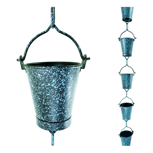 U-nitt Rain Chains, Roof Gutter Downspout Channel, Rainwater Catcher ...